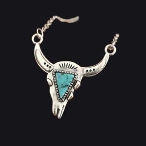 Jewelry | Host Pick Nwt Boho Set Silver Plated Inlaid Turquoise Cow ...